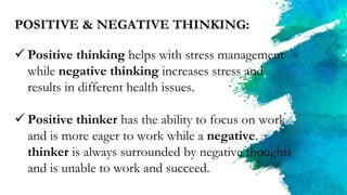 positive thinking | PPTX