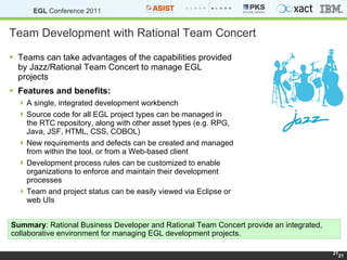 EGL Conference 2011 - EGL Overview | PPT