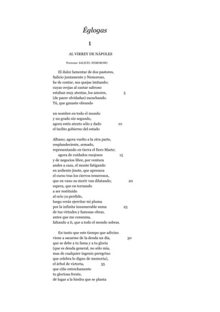 Egloga i | PDF