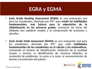 pruebas egra y egma para docentes y estudiantes | PPT