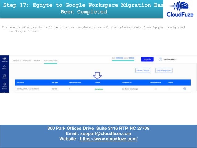 Egnyte to Google Drive (Google Workspace) Migrator | PPTX