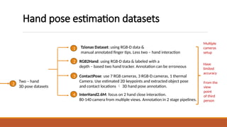 Ego2Hand Pose: A dataset for Egocentric Two hand 3d global pose ...