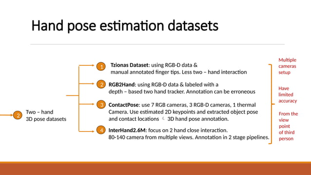 Ego2Hand Pose: A dataset for Egocentric Two hand 3d global pose estimation | PPT