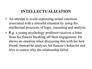 Ego and defense mechanism | PPTX