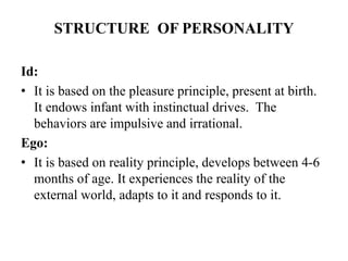 Ego and defense mechanism | PPTX