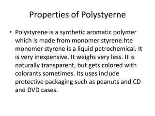 Polystyrene Sculptres | PPTX
