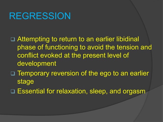 Ego defense mechanisms | PPTX