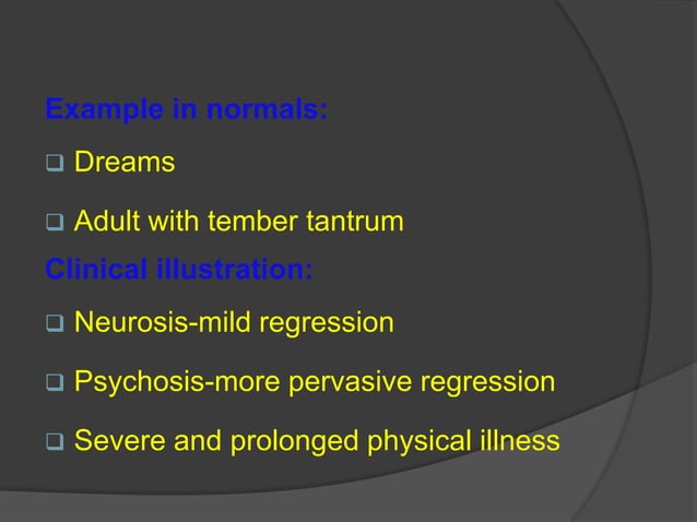 Ego defense mechanisms | PPTX