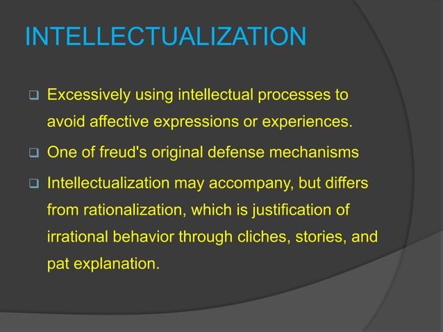 Ego defense mechanisms | PPTX