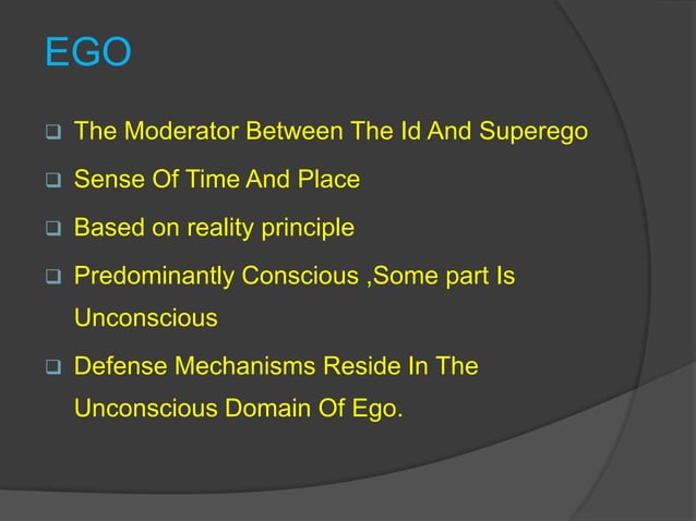 Ego defense mechanisms | PPTX