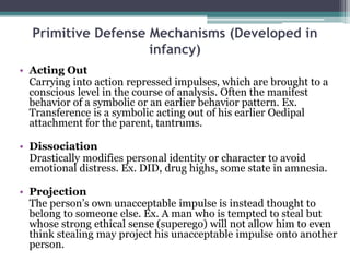 Ego defense mechanisms | PPTX | Mental Health | Diseases and Conditions