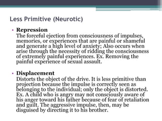 Ego defense mechanisms | PPTX | Mental Health | Diseases and Conditions