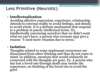 Ego defense mechanisms | PPTX