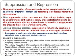 Ego defense mechnism part 2 repression | PPTX