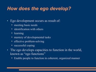 Ego & defences | PPT