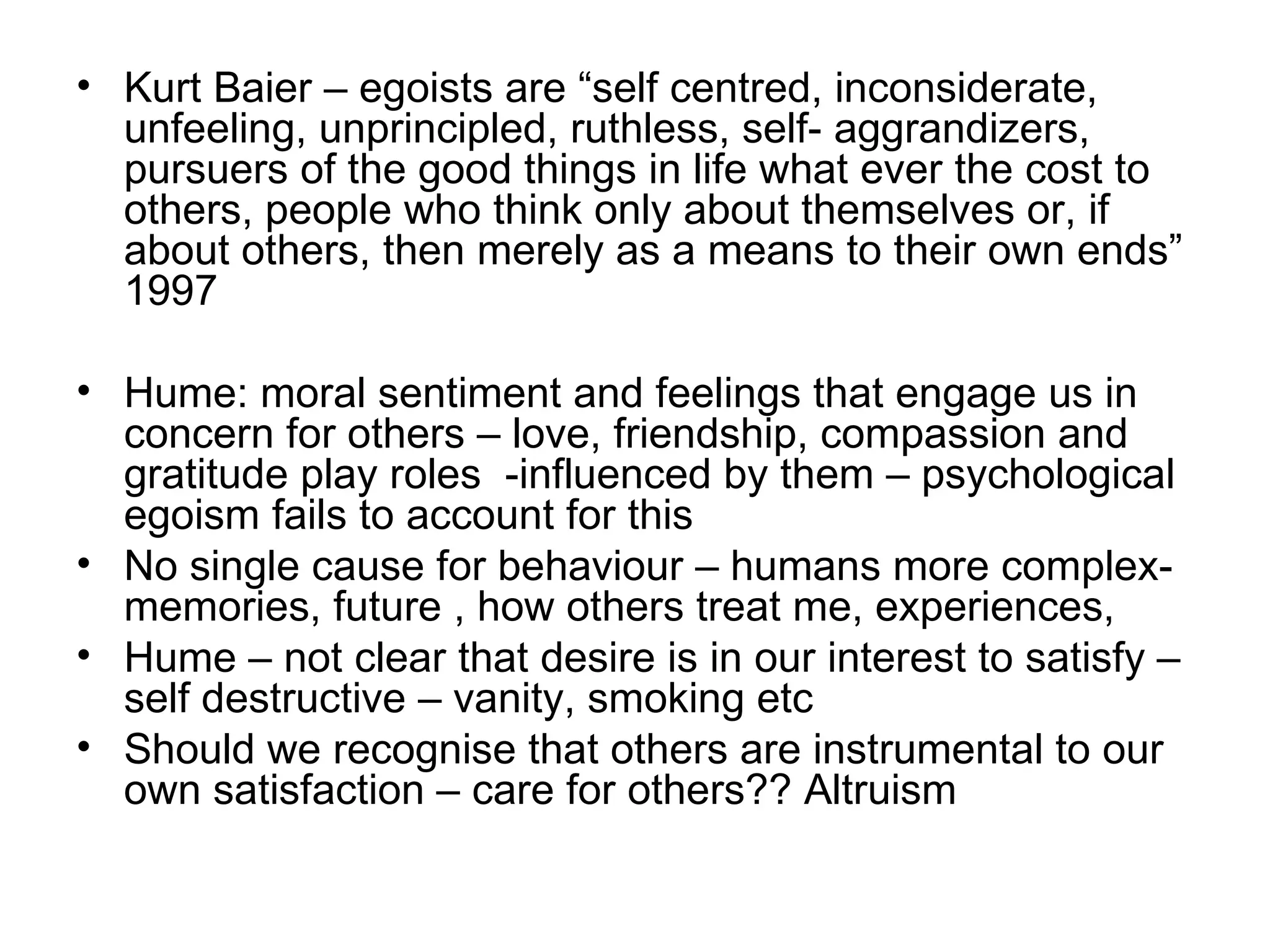 Egoism | PPT