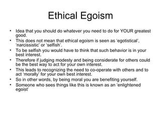 Egoism | PPT