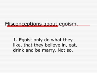 Egoism.ppt