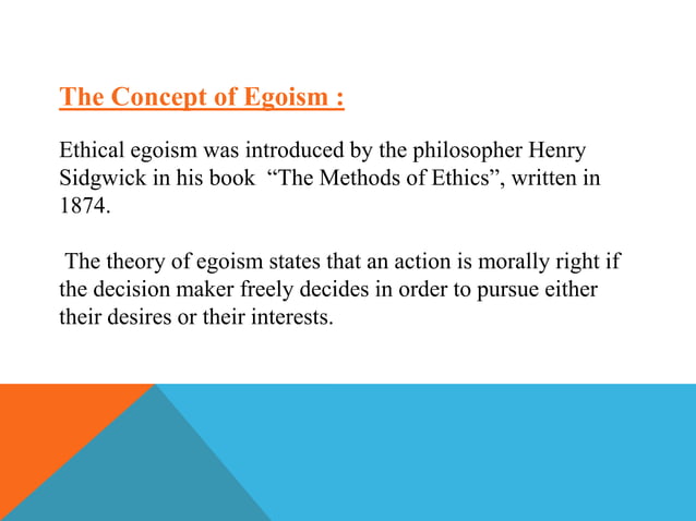 Egoism | PPTX | Family and Relationships