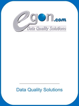Egon data quality solutions | PDF