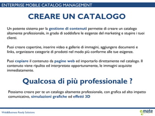 ENTERPRISE MOBILE CATALOG MANAGEMENT | PPT