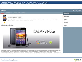ENTERPRISE MOBILE CATALOG MANAGEMENT | PPT