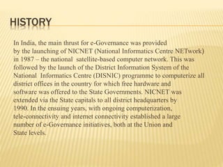 E Governance in INDIA | PPTX