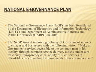 E Governance in INDIA | PPTX