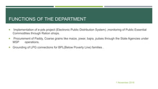 E governance in Civil Supplies Department Telangana. | PPT