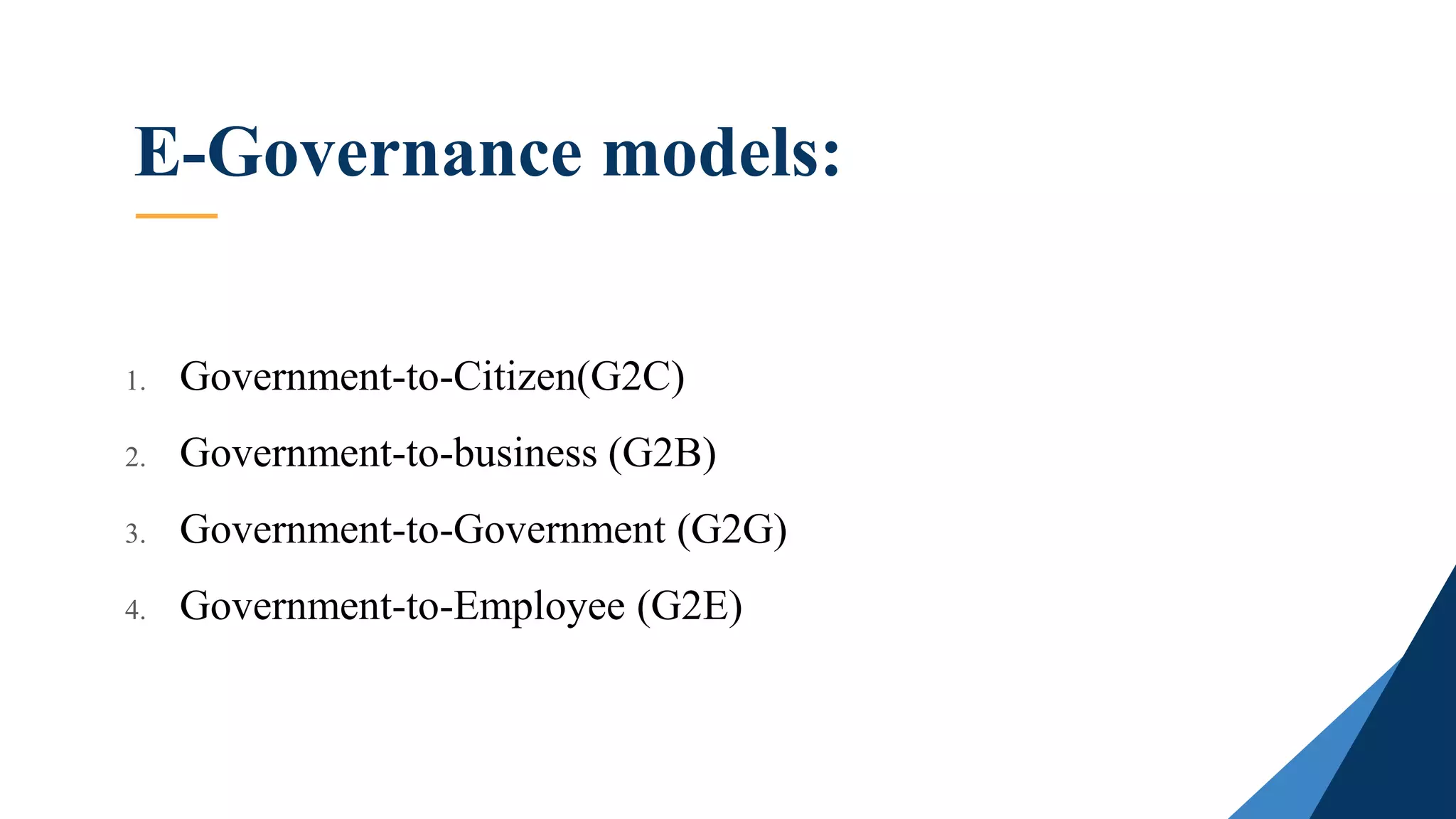 E-Governance | PPTX | Internet | Computing