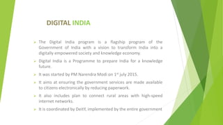 E governance and digital india initiative | PPTX