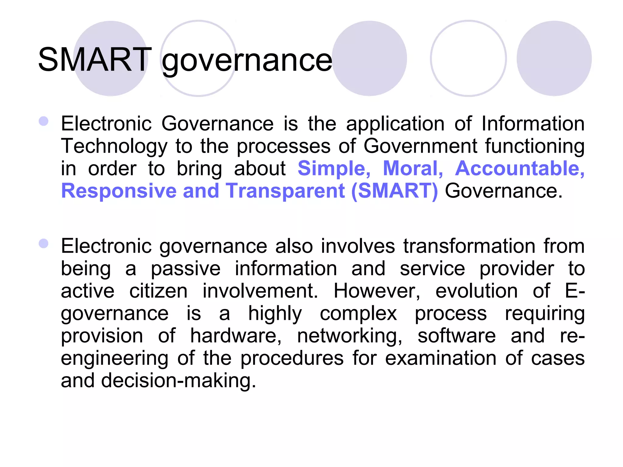 E governance in india | PPT