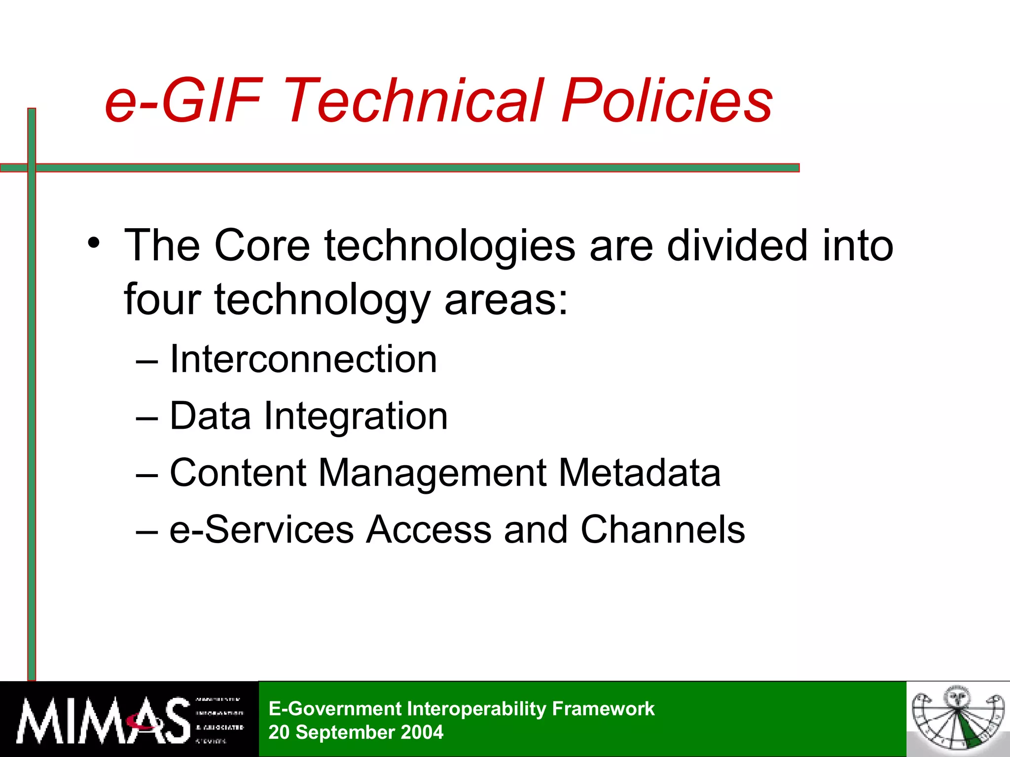e-Government Interoperability Framework | PPT
