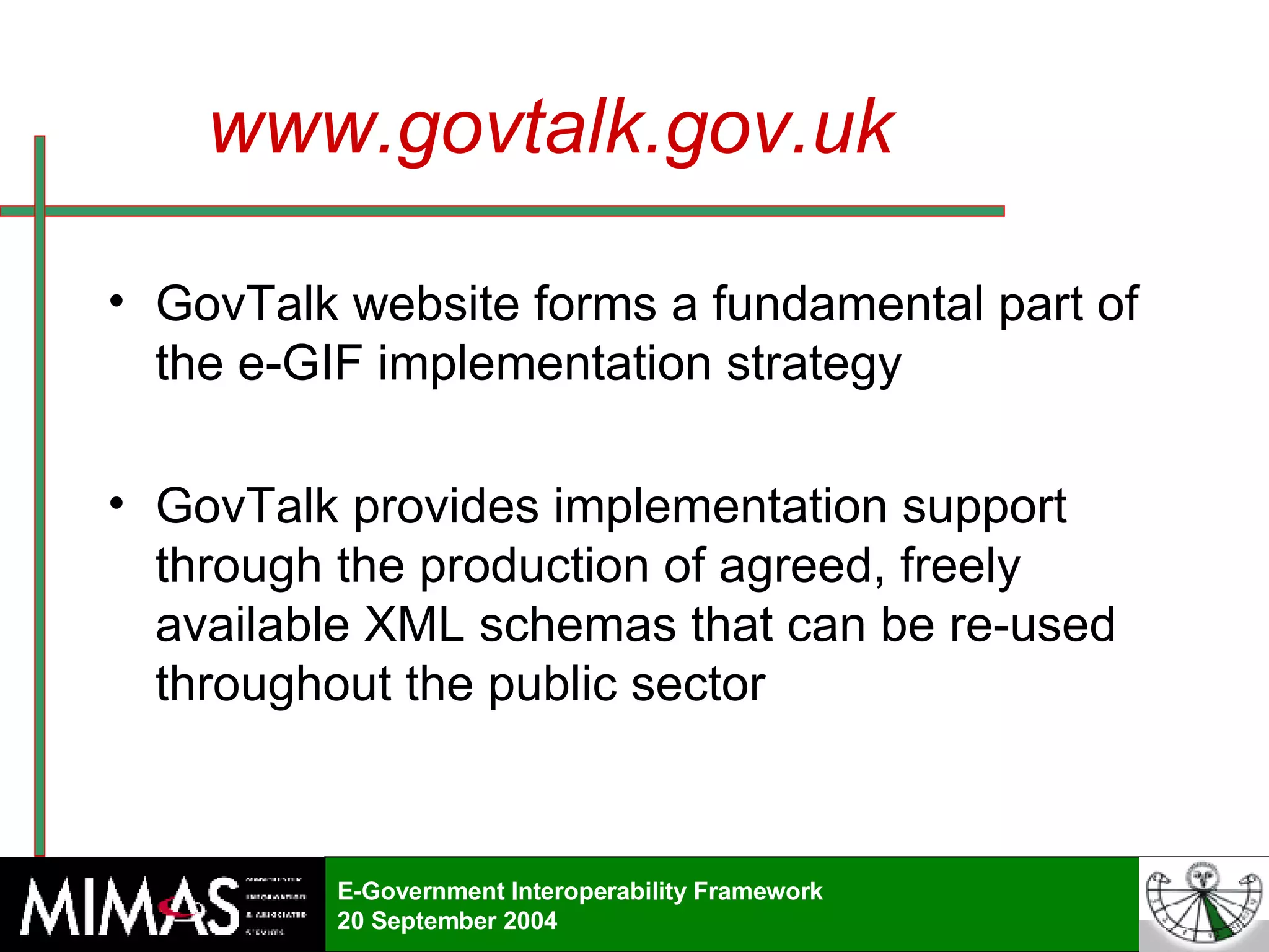 e-Government Interoperability Framework | PPT