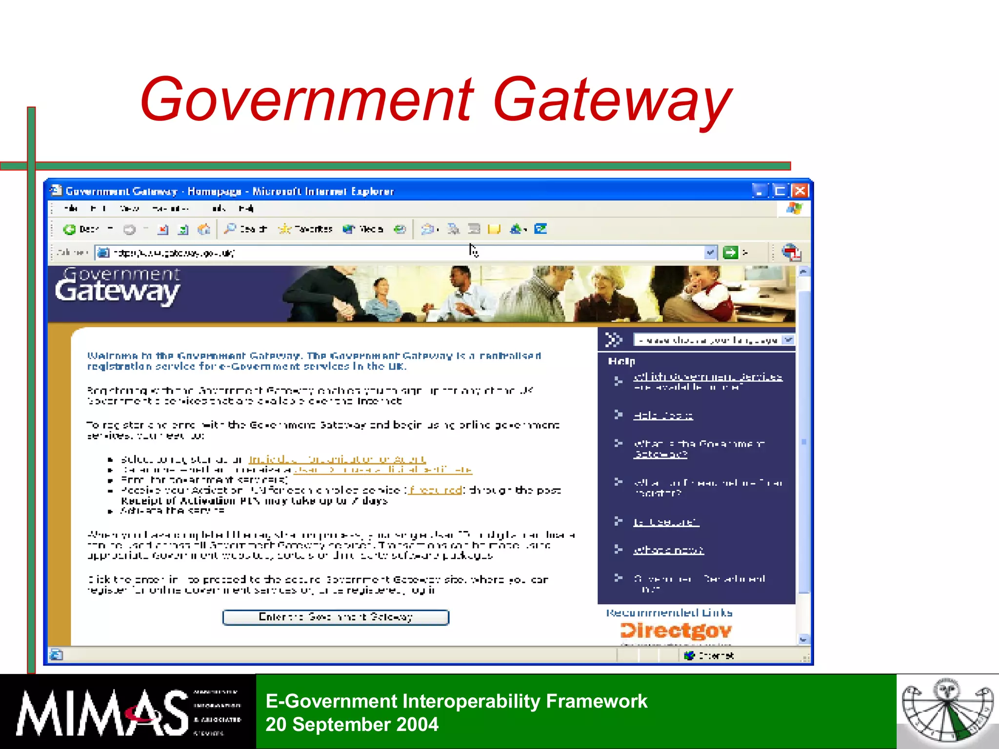 e-Government Interoperability Framework | PPT