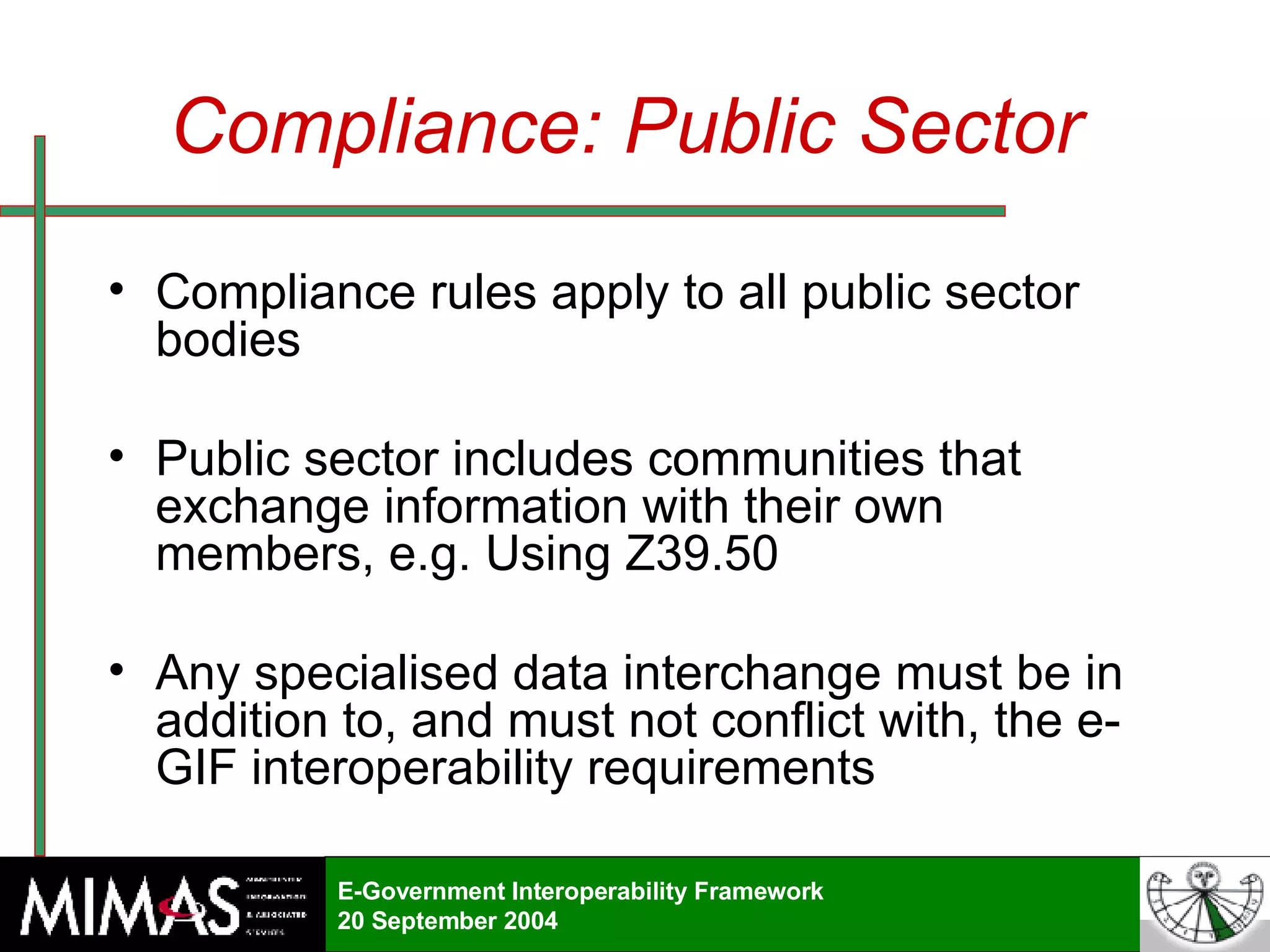 e-Government Interoperability Framework | PPT