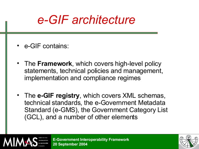 e-Government Interoperability Framework | PPT