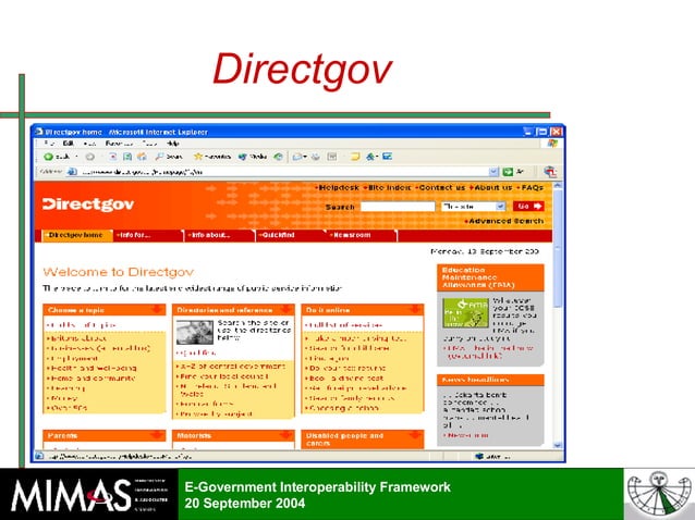e-Government Interoperability Framework | PPT
