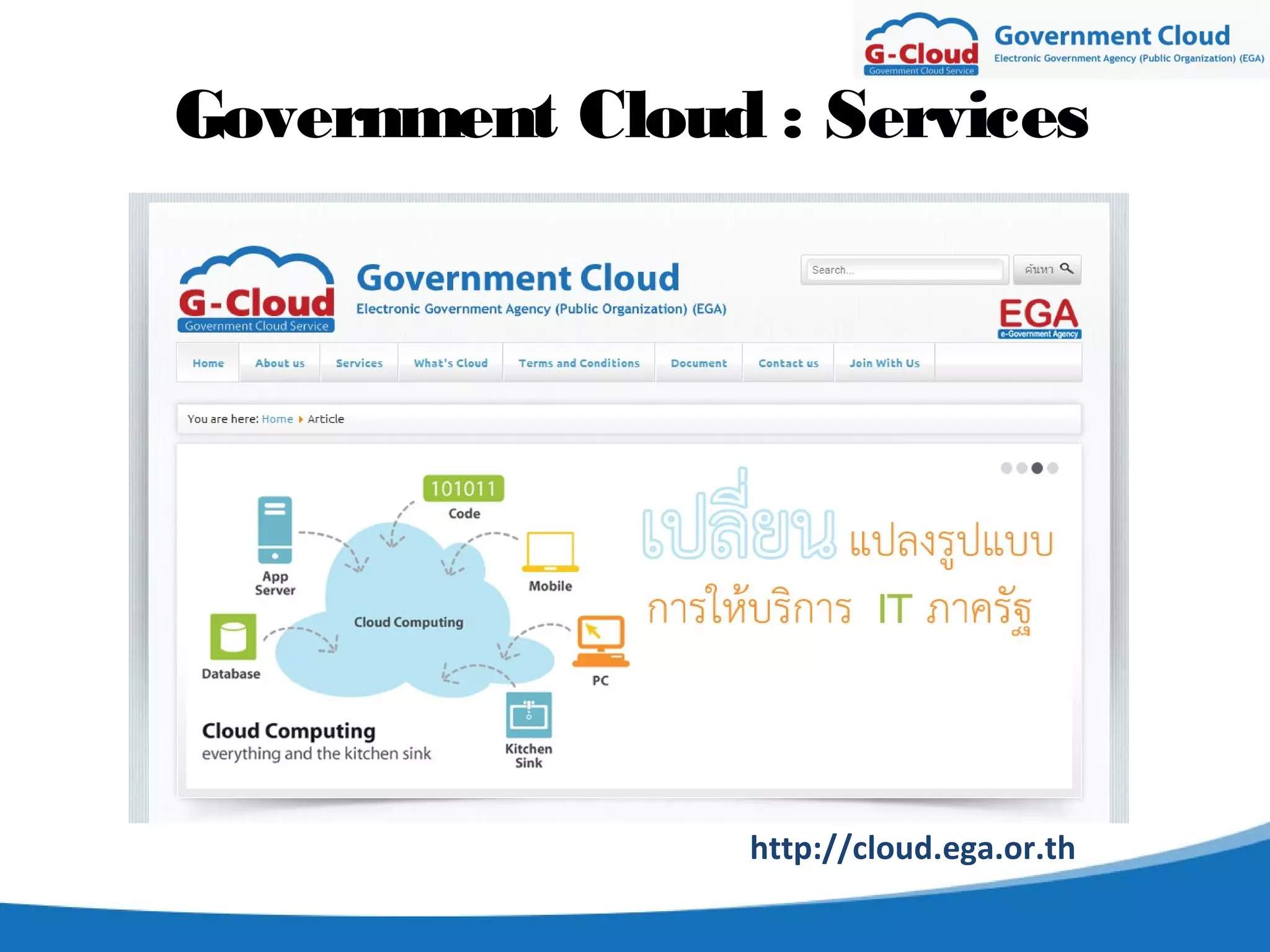 e-Government Cloud Computing | PPT