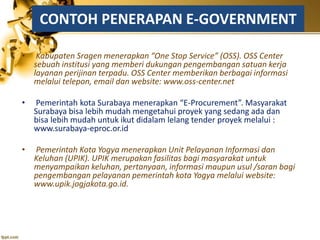 E government dalam pelayanan publik | PPTX