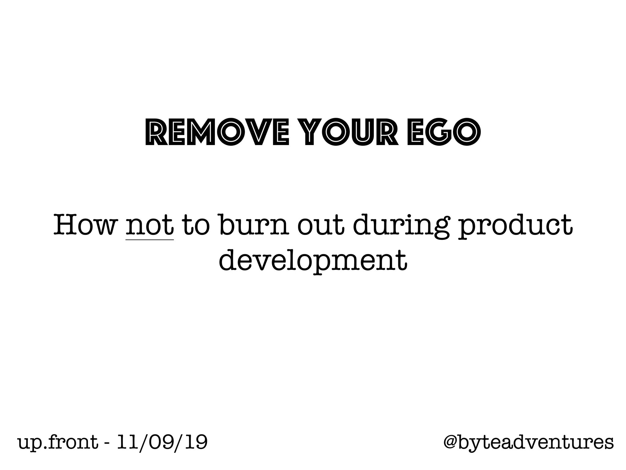 Ego vs. Product Development | PDF