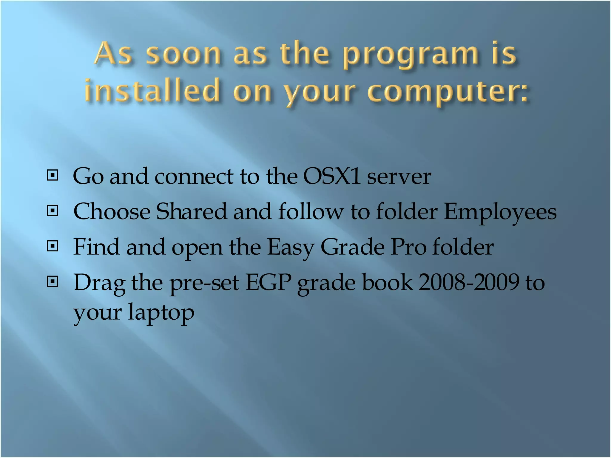 Easy Grade Pro 101 | PPT