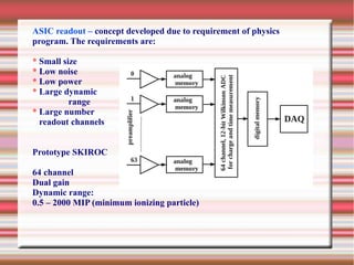 Particle flow calorimeter with ASIC readout | PPT