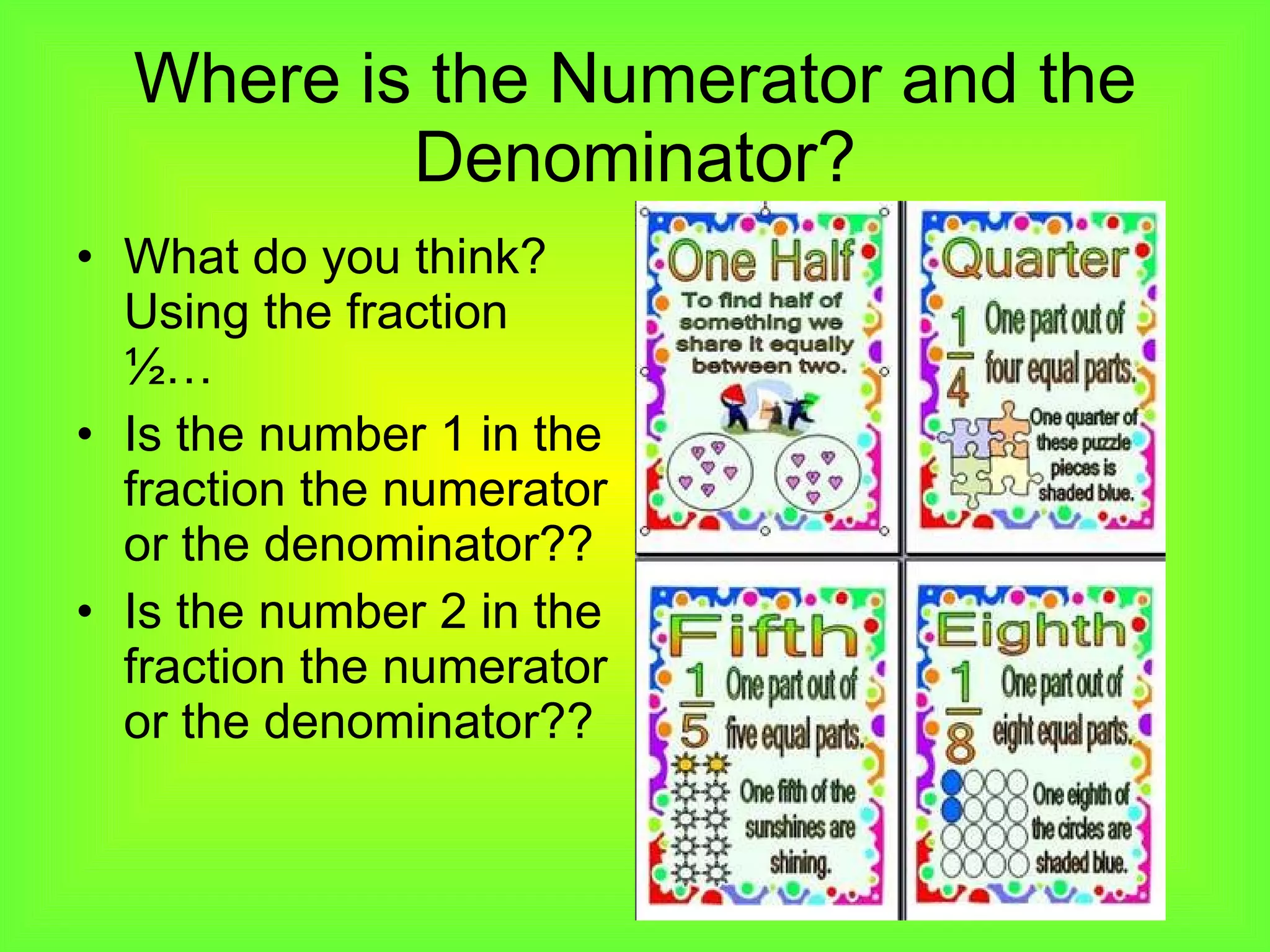 Fractions with movie | PPT