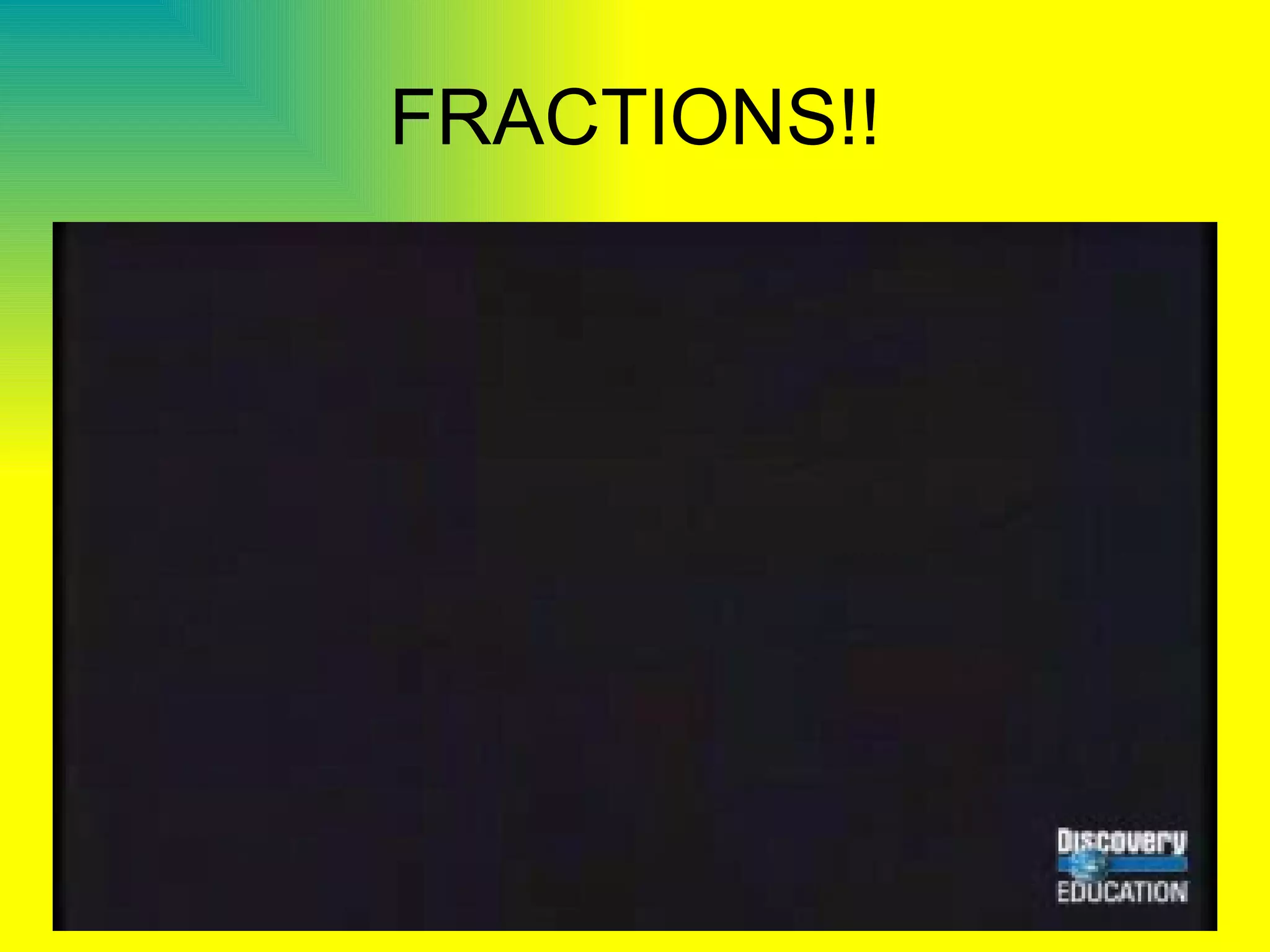 Fractions with movie | PPT