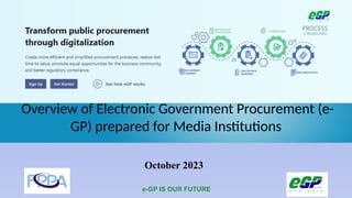 eGP Presentation Final for Medias in ethiopia | PPTX | Business ...