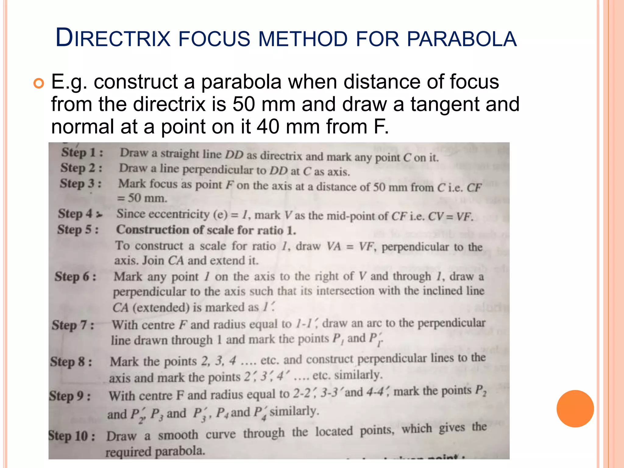 Parabola, hyperbola and its applications | PPTX