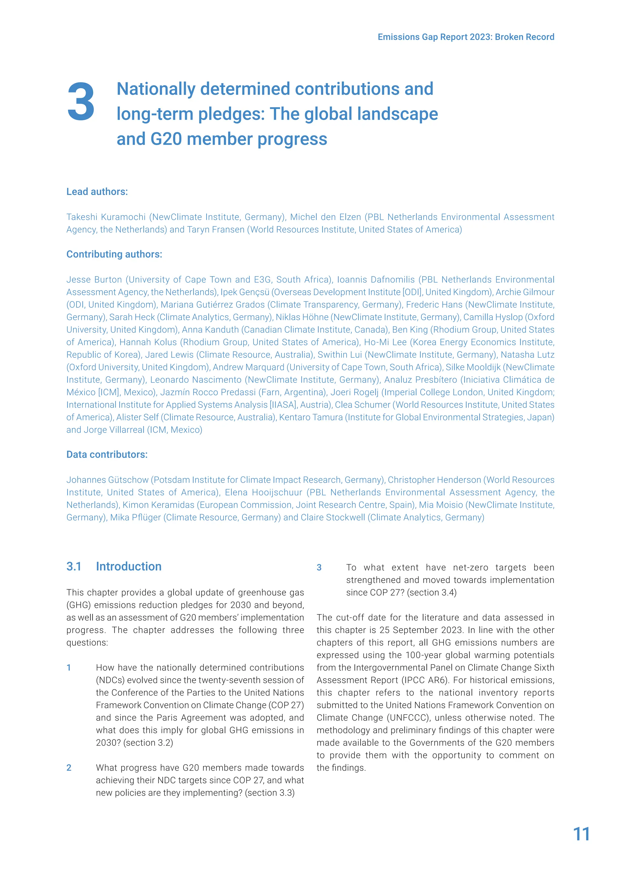 UNEP Emission Gap Report 2023 | PDF | Environmental Services Industry ...