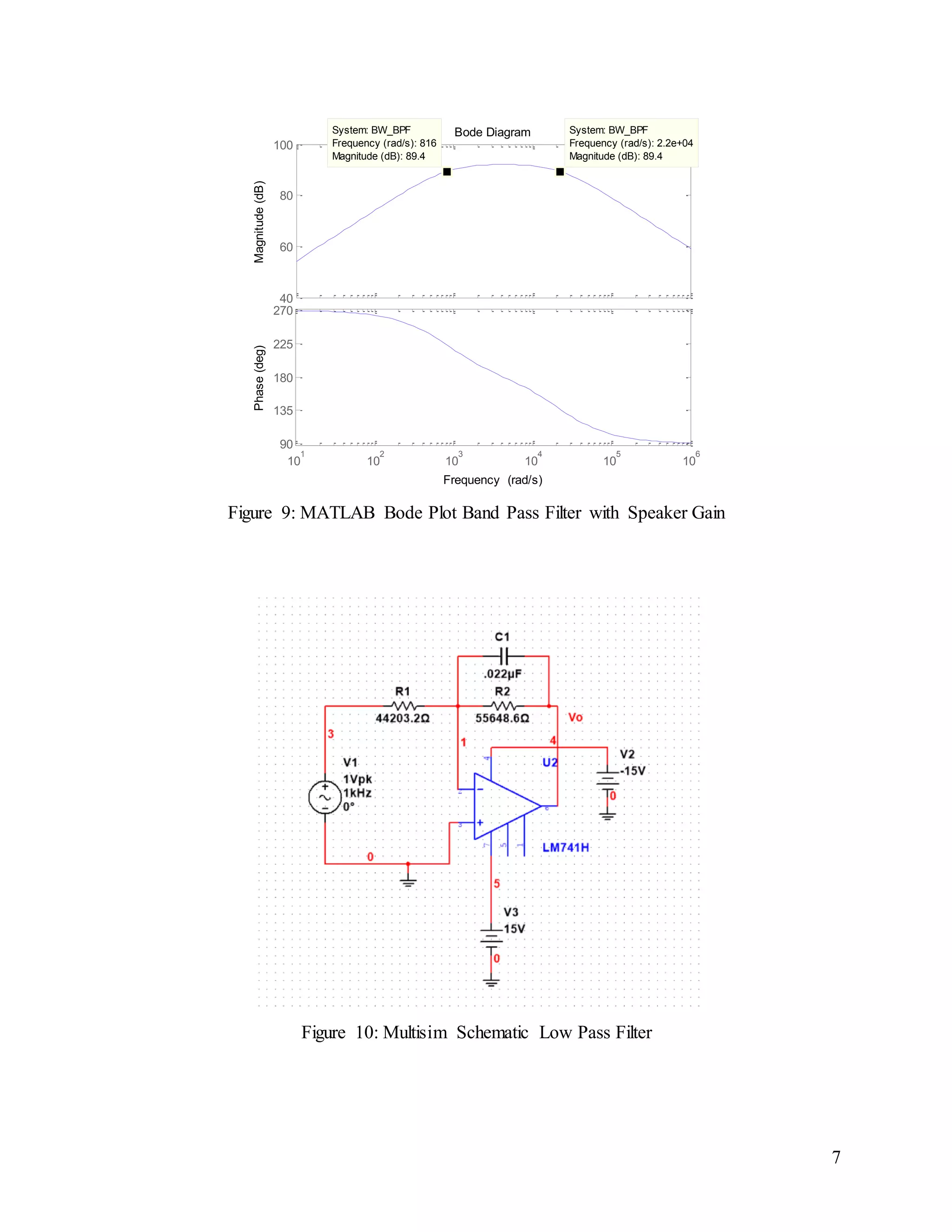 Design of Filter Circuits using MATLAB, Multisim, and Excel | DOCX