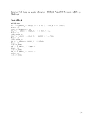 Design of Filter Circuits using MATLAB, Multisim, and Excel | DOCX